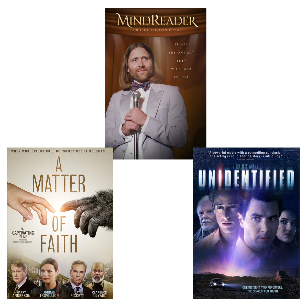 MindReader, A Matter of Faith, Unidentified - DVD 3-pack ...